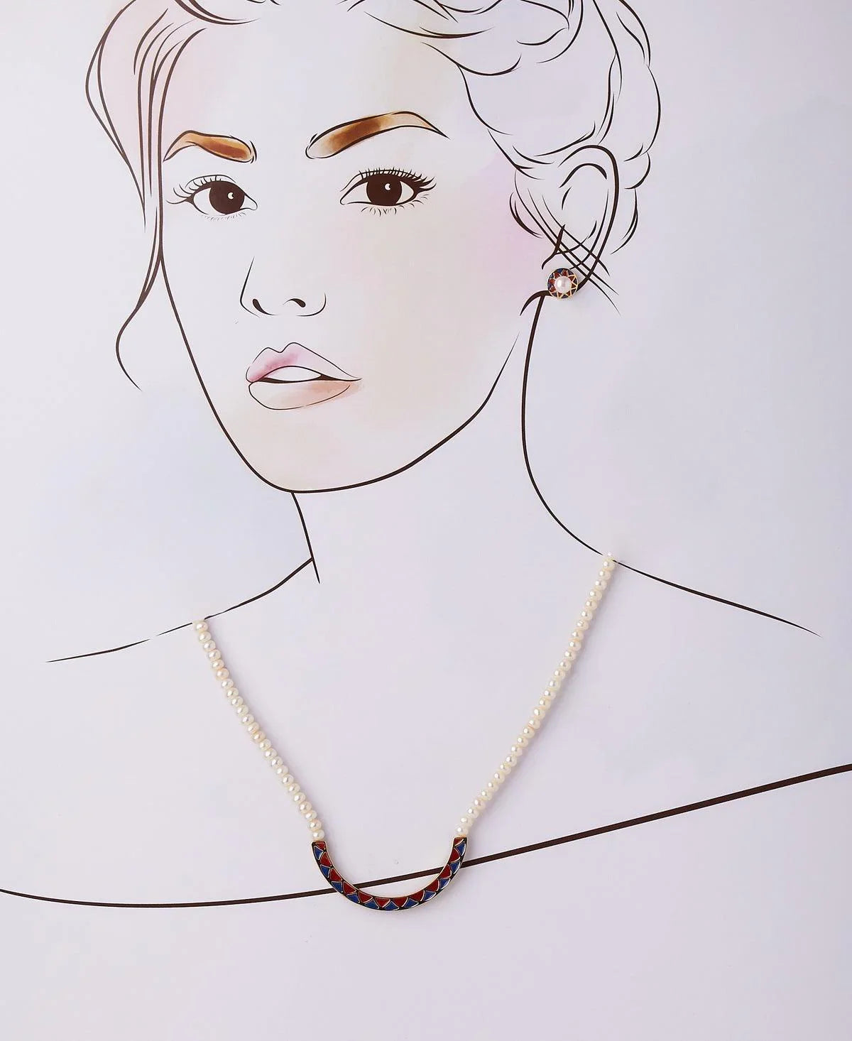 Technical Drawings Necklace